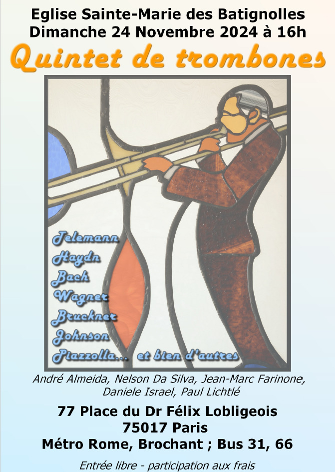 Quintet de trombones - Diocèse de Paris