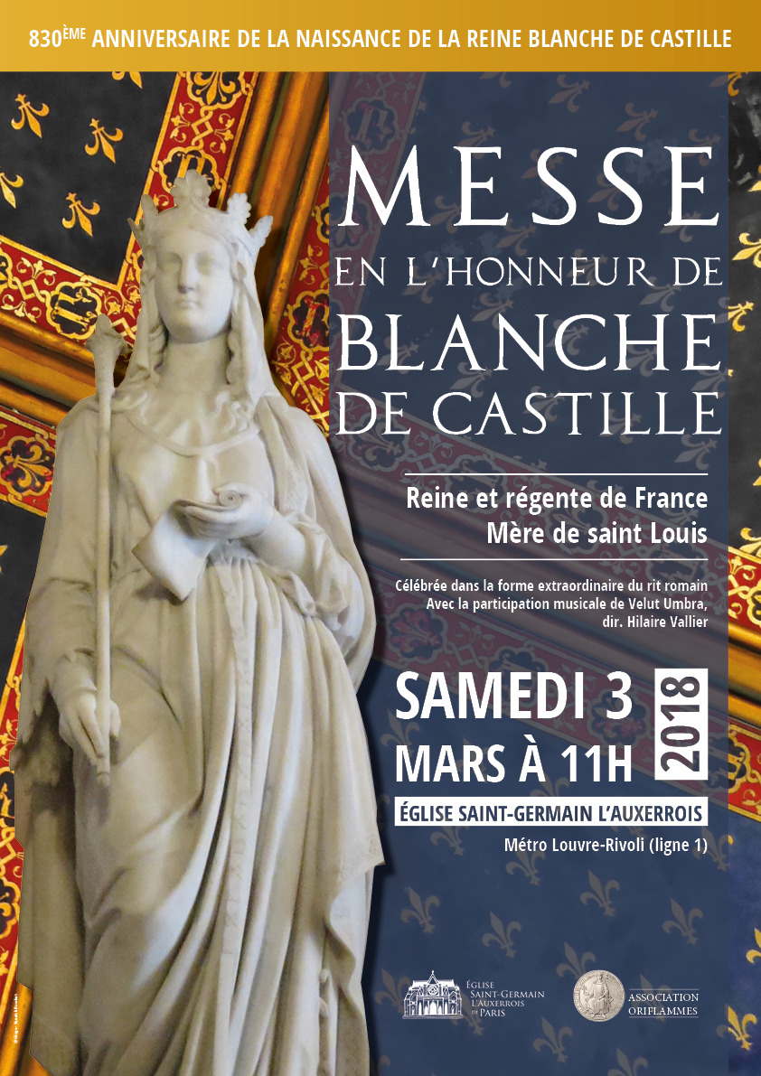 Messe à la mémoire de la Reine Blanche de Castille - Diocèse de Paris
