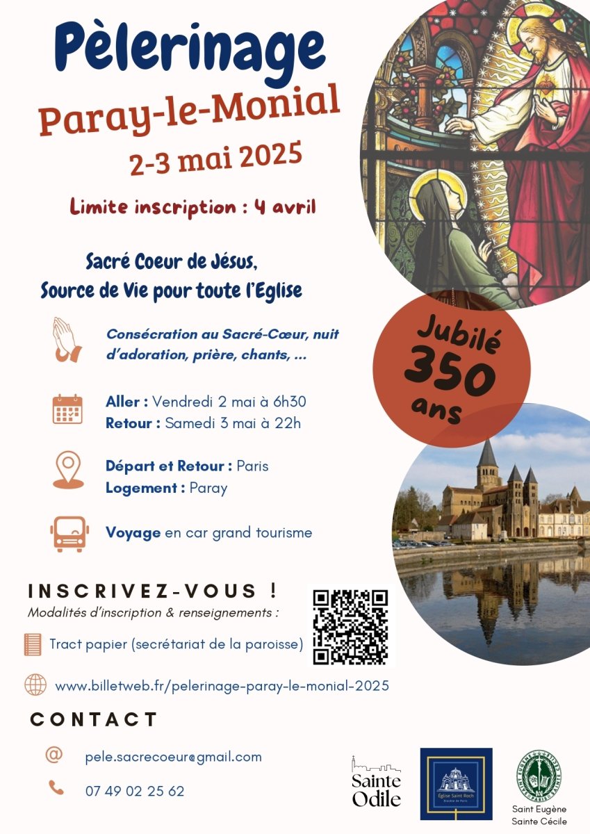 Pèlerinage à Paray-le-Monial - Diocèse de Paris