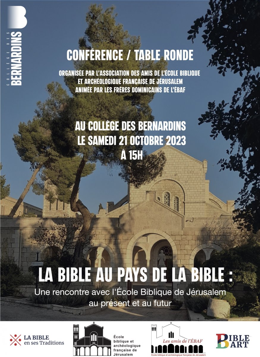 La Bible au pays de la Bible - Diocèse de Paris